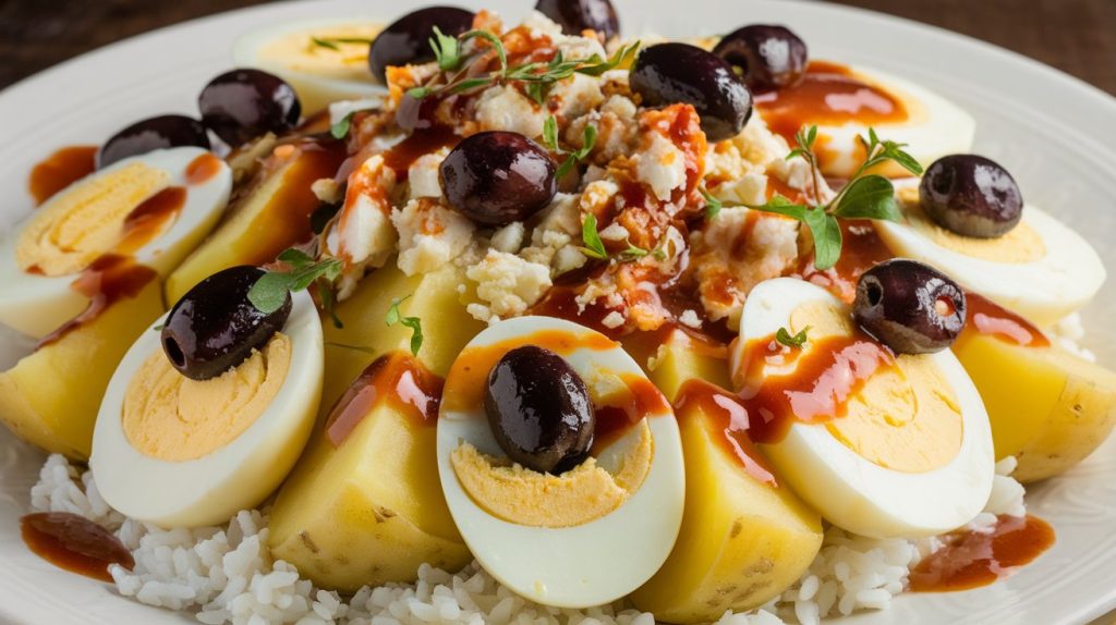 Peruvian Potato in Huancaína Sauce - Somonday