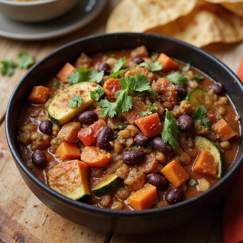 Meatless Chili Recipe - Somonday