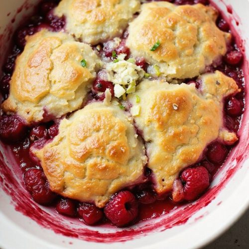 Raspberry Cobbler Recipe - Somonday