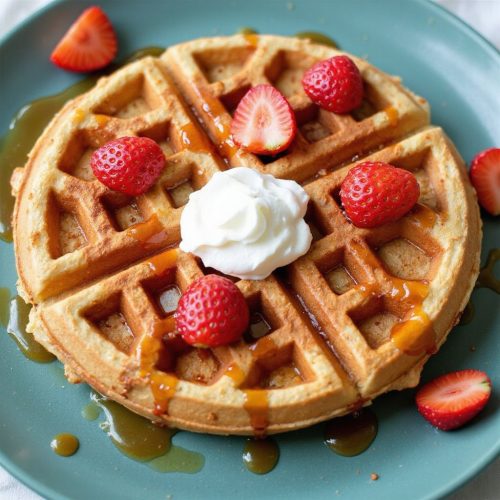 Eggnog Waffles Recipe - Somonday