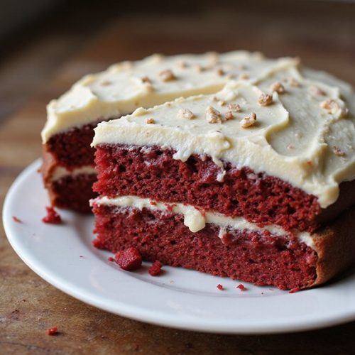 Brown Butter Frosted Red Velvet Cake - Somonday