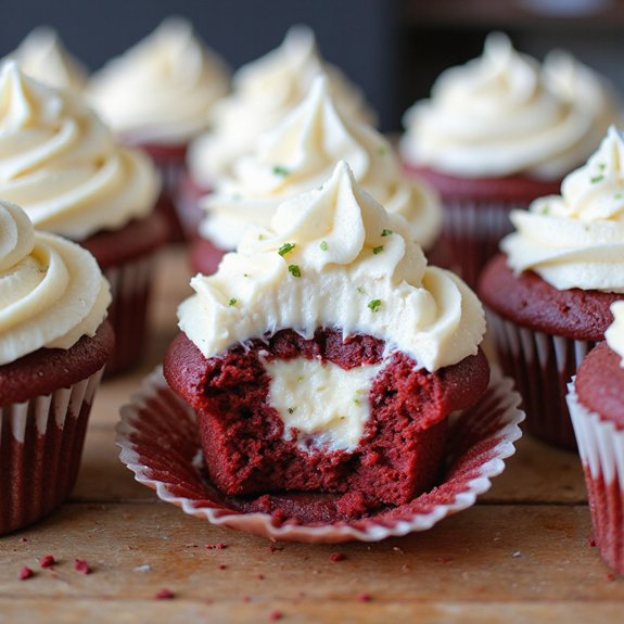 Red Velvet Cheesecake Cupcakes - Somonday