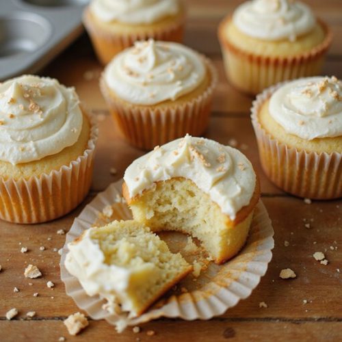 Small Batch Vanilla Cupcakes - Somonday